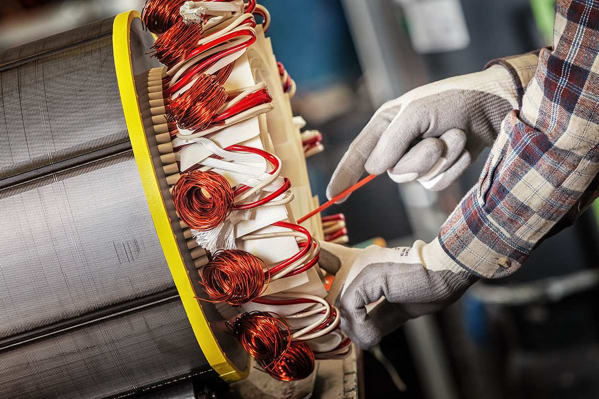 Custom-Built Electric Motor/Generator Assemblies | Windings